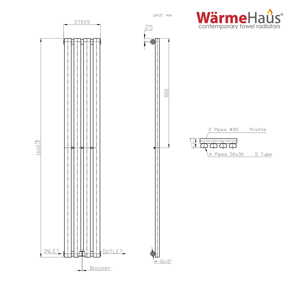 Vertical Horizontal Rectangle Flat Panel Heating Radiators White Matt ...