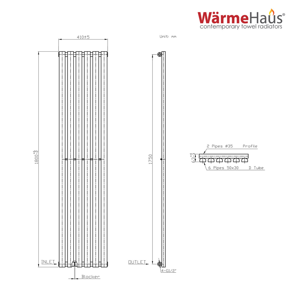 Vertical Horizontal Rectangle Flat Panel Heating Radiators White Matt ...