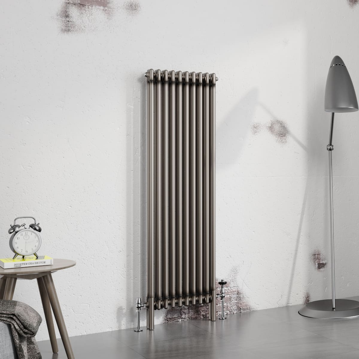 Traditional 2 3 4 Column Raw Metal Radiator Horizontal Vertical Cast ...