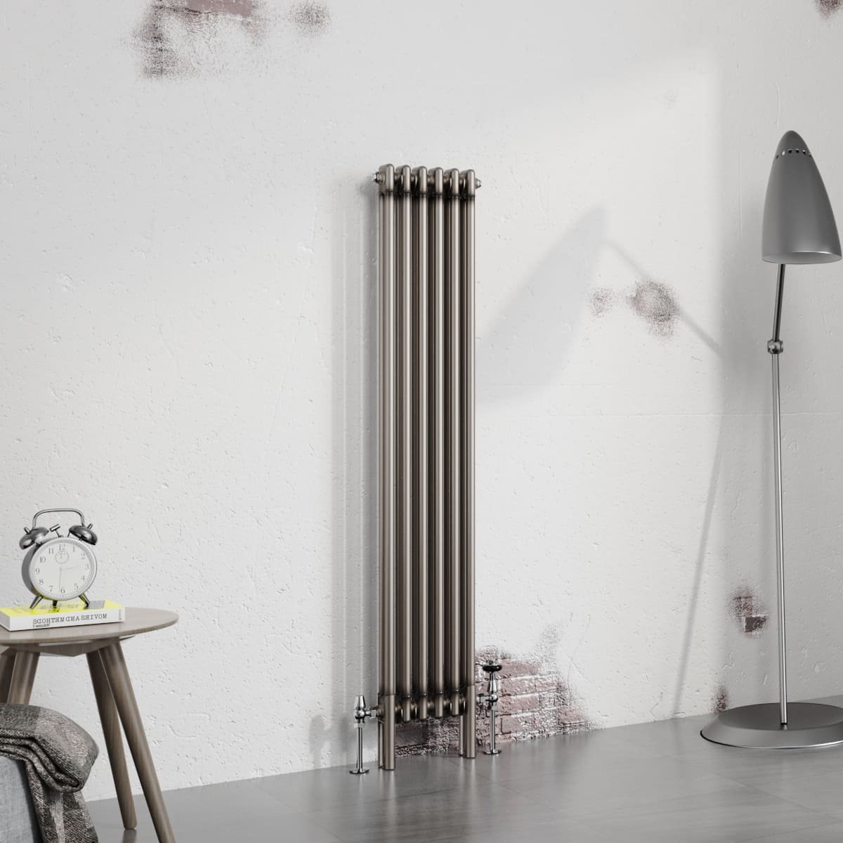 Traditional 2 3 4 Column Raw Metal Radiator Horizontal Vertical Cast ...