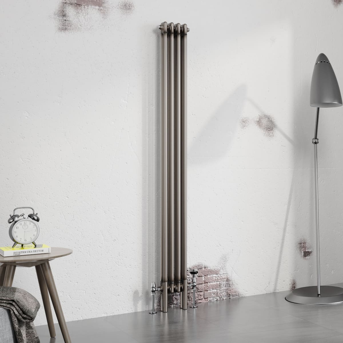 Traditional 2 3 4 Column Raw Metal Radiator Horizontal Vertical Cast ...