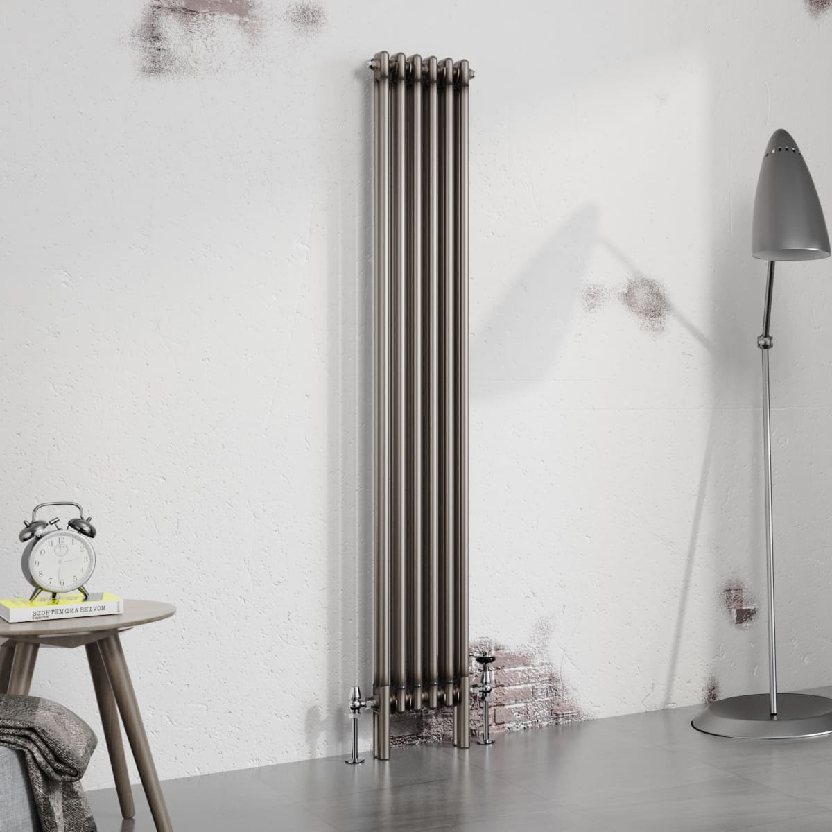 Traditional 2 3 4 Column Raw Metal Radiator Horizontal Vertical Cast ...