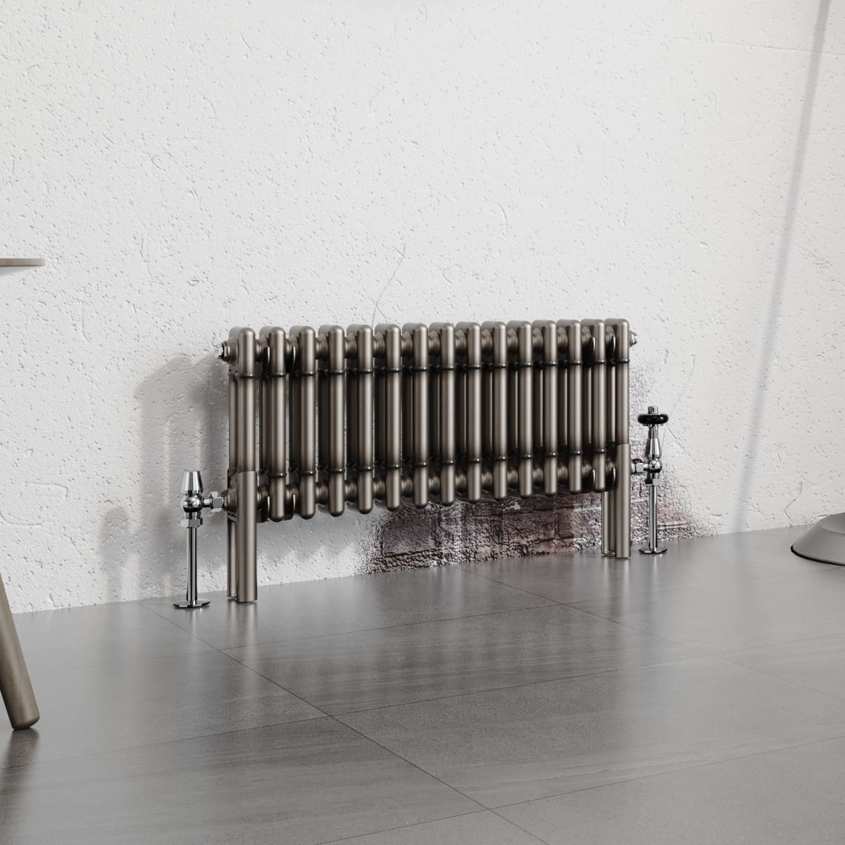 Traditional 2 3 4 Column Raw Metal Radiator Horizontal Vertical Cast ...