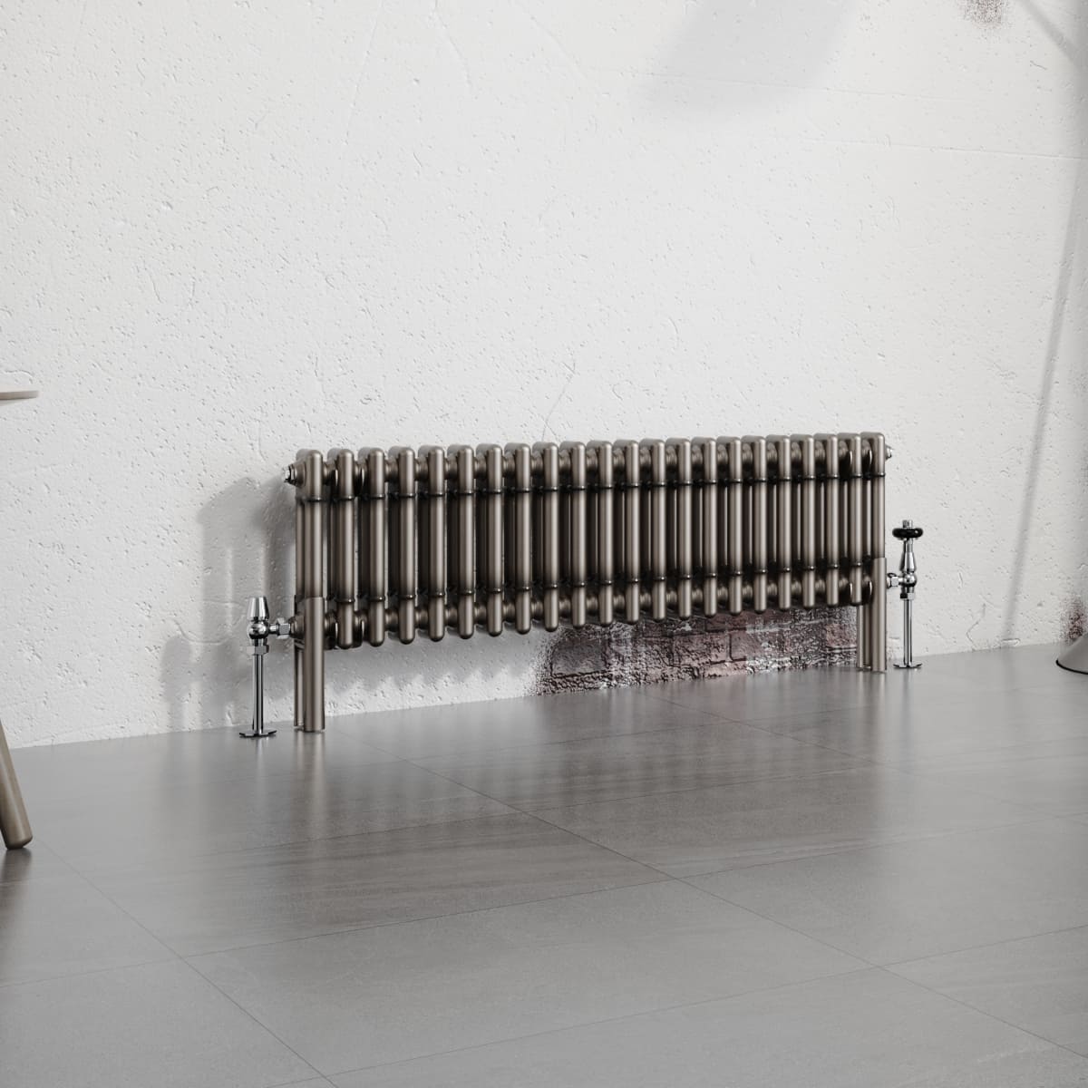 Traditional 2 3 4 Column Raw Metal Radiator Horizontal Vertical Cast ...