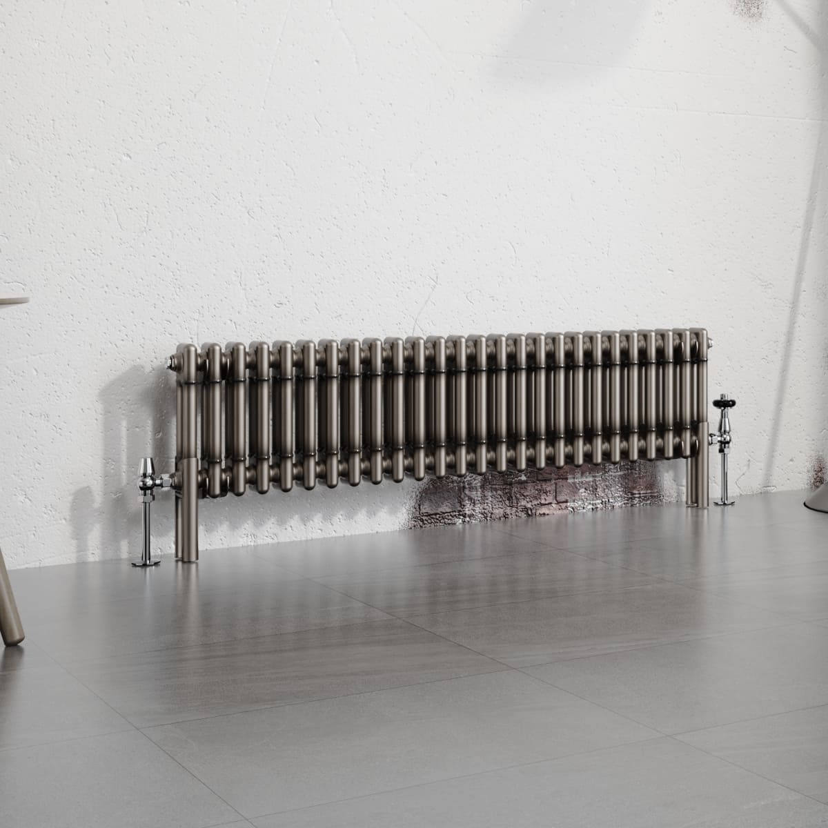 Traditional 2 3 4 Column Raw Metal Radiator Horizontal Vertical Cast ...