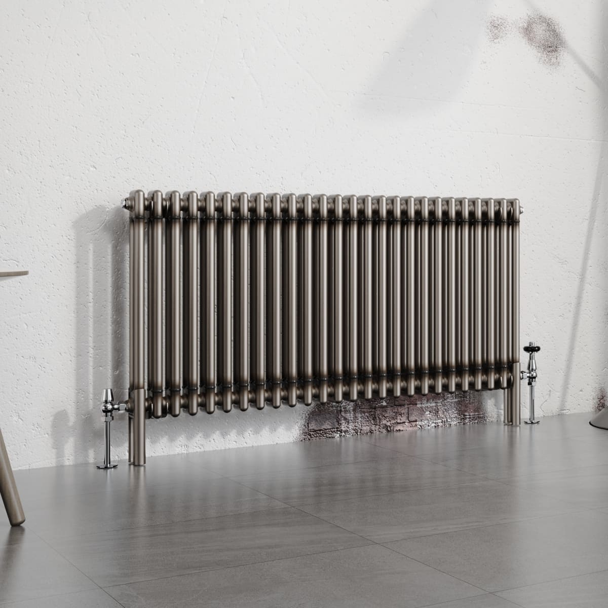 Traditional 2 3 4 Column Raw Metal Radiator Horizontal Vertical Cast ...