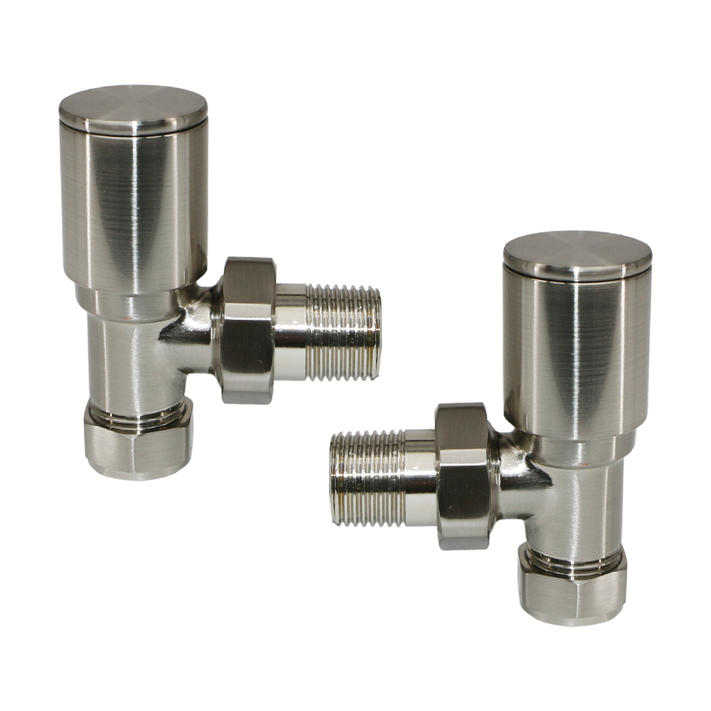 Thermostatic 1/2"x15mm Radiator Valves Brass Angled Straight Corner TRV ...